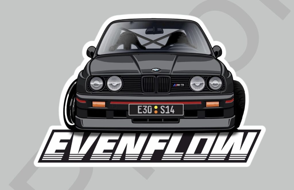 EVENFLOW BMW E30 DTM STICKER – EVENFLOW